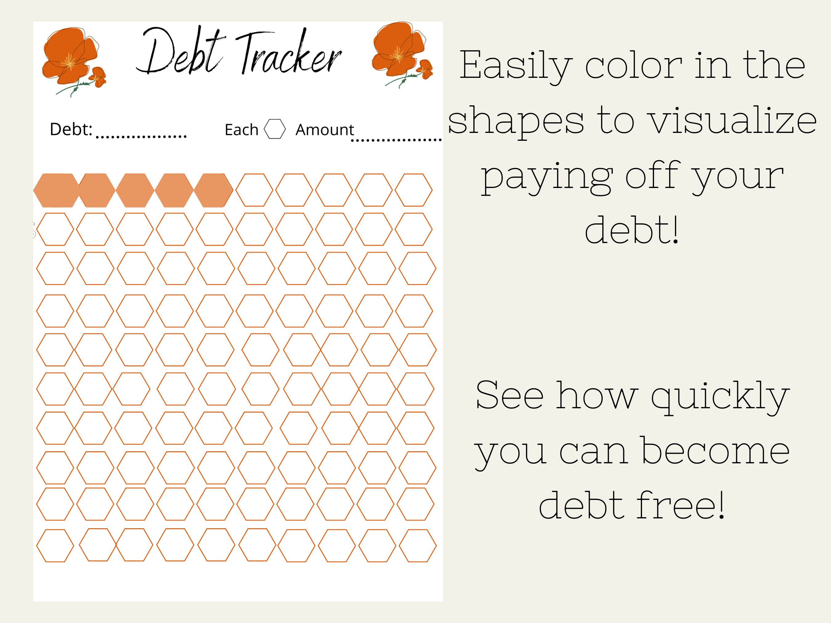 Debt Payoff Tracker | Debt Repayment | Debt Free | Debt Planner | Debt ...