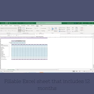 12-month Excel Budget Spreadsheet Excel Spreadsheet Budget Spreadsheet ...