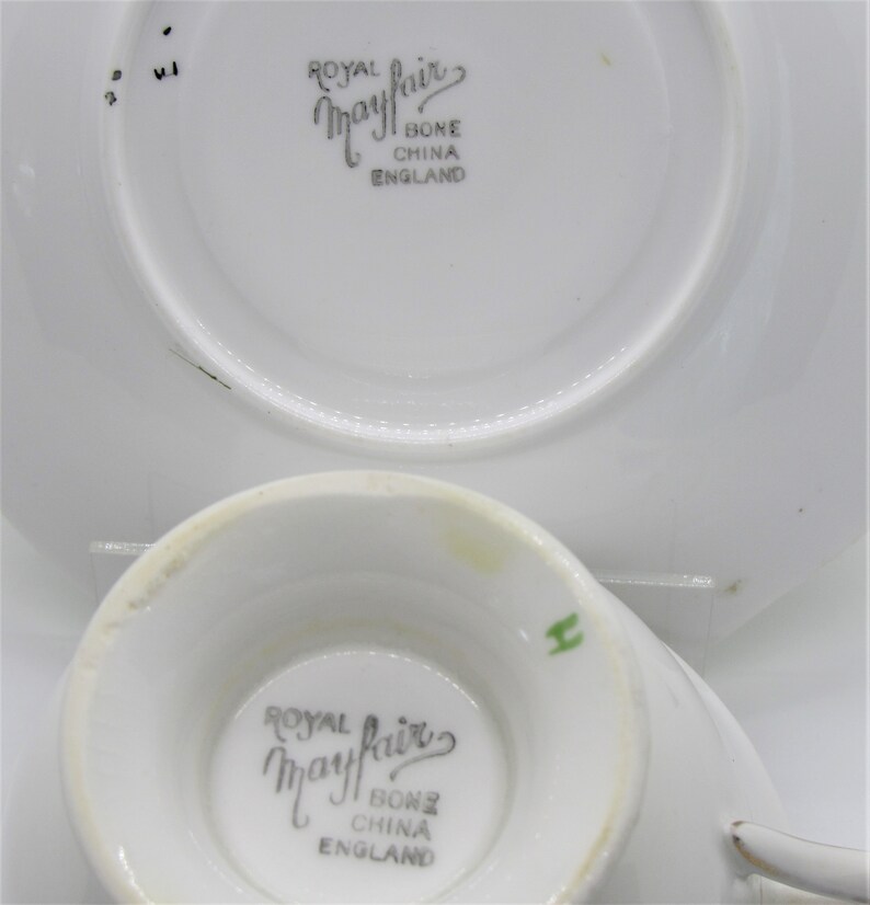 Royal Mayfair English Bone China Tea Cup and Saucer Pattern 9547 H - Etsy