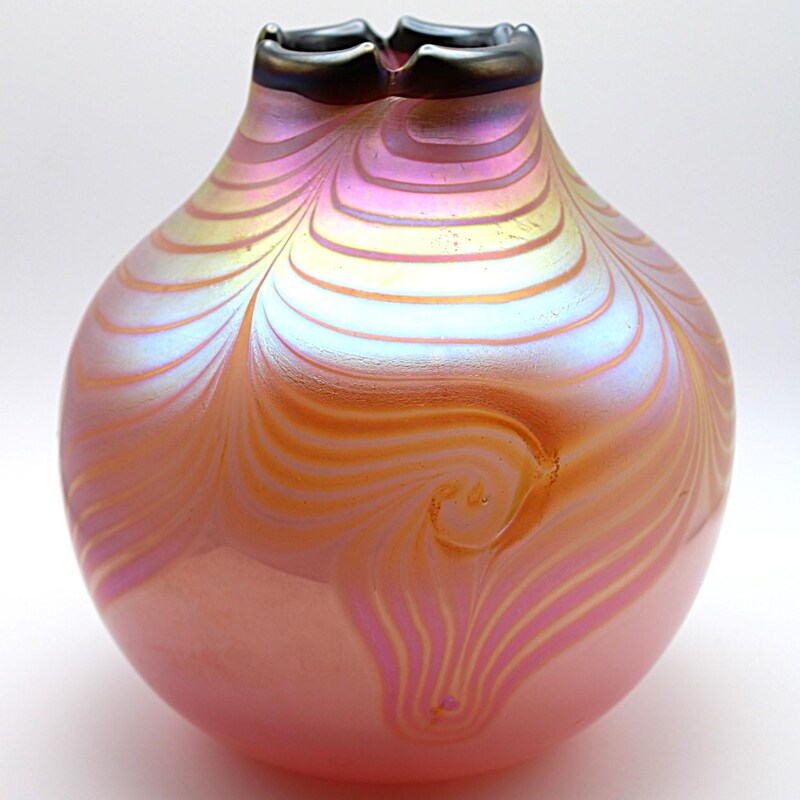 Blown Art Glass Vase - Etsy