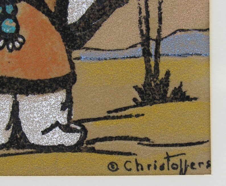 Vintage Gerda Christoffersen Signed 1960's Oodees Native - Etsy