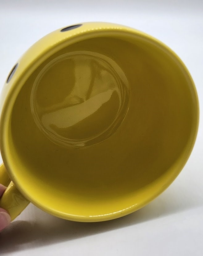 Large Vintage Yellow Smiley Face Coffee Mug 12 Ounces - Etsy