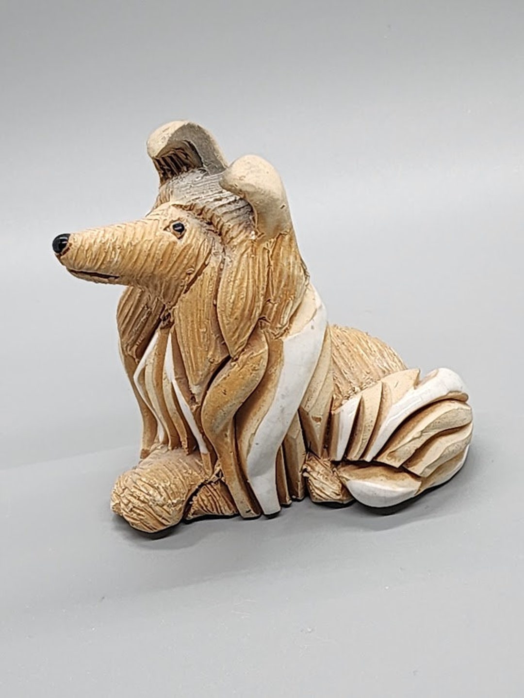 Vintage Artesania Rinconada Border Collie Dog Figurine #106 Retired - Etsy