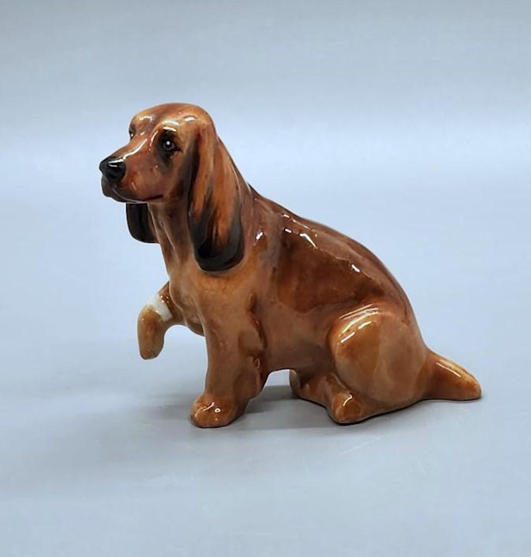 Vintage Royal Doulton Cocker Spaniel Dog Figurine With Wounded Paw (# ...