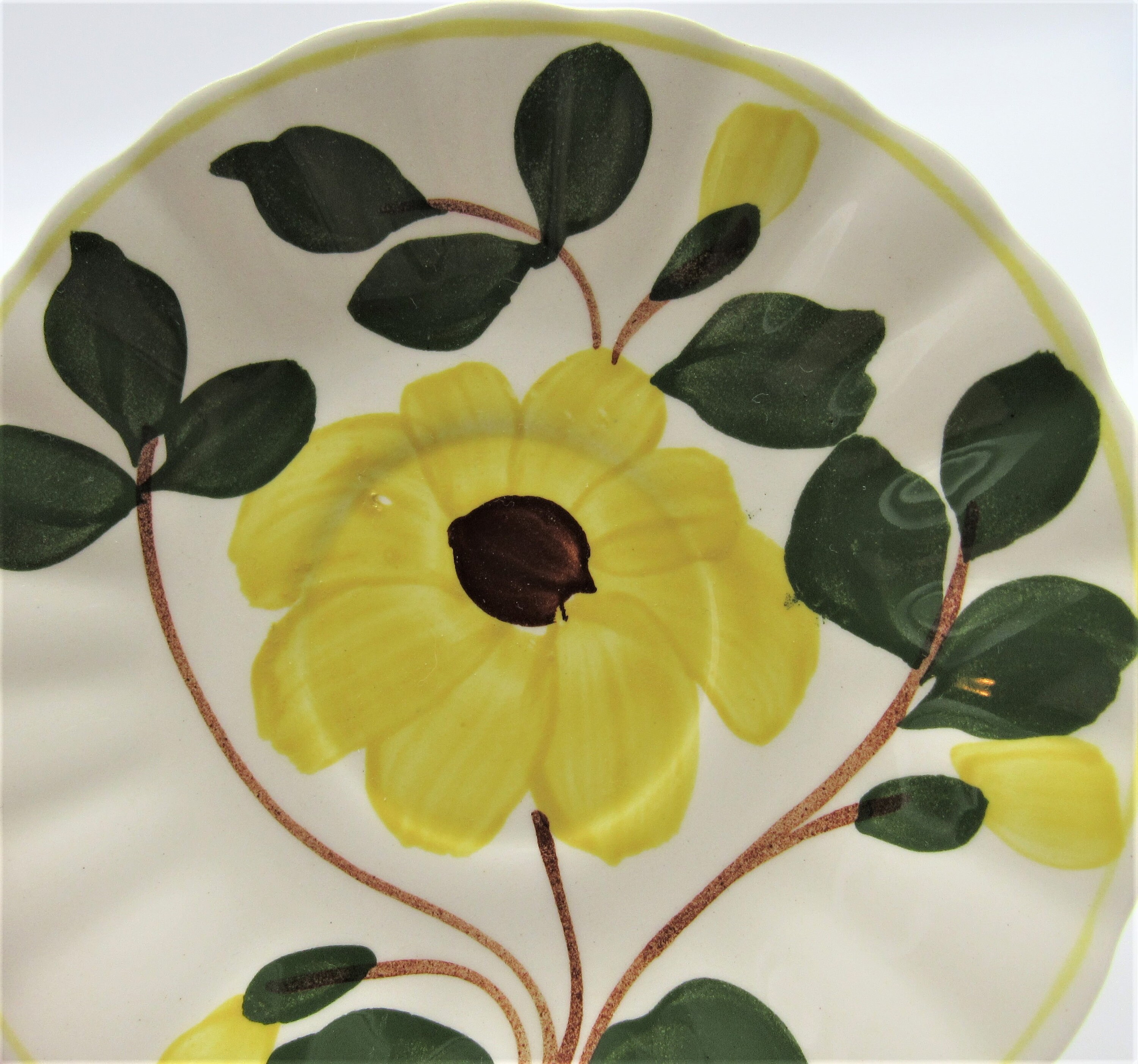 Blue Ridge Southern Pottery Yellow Nocturne Colonial Saucers - Etsy