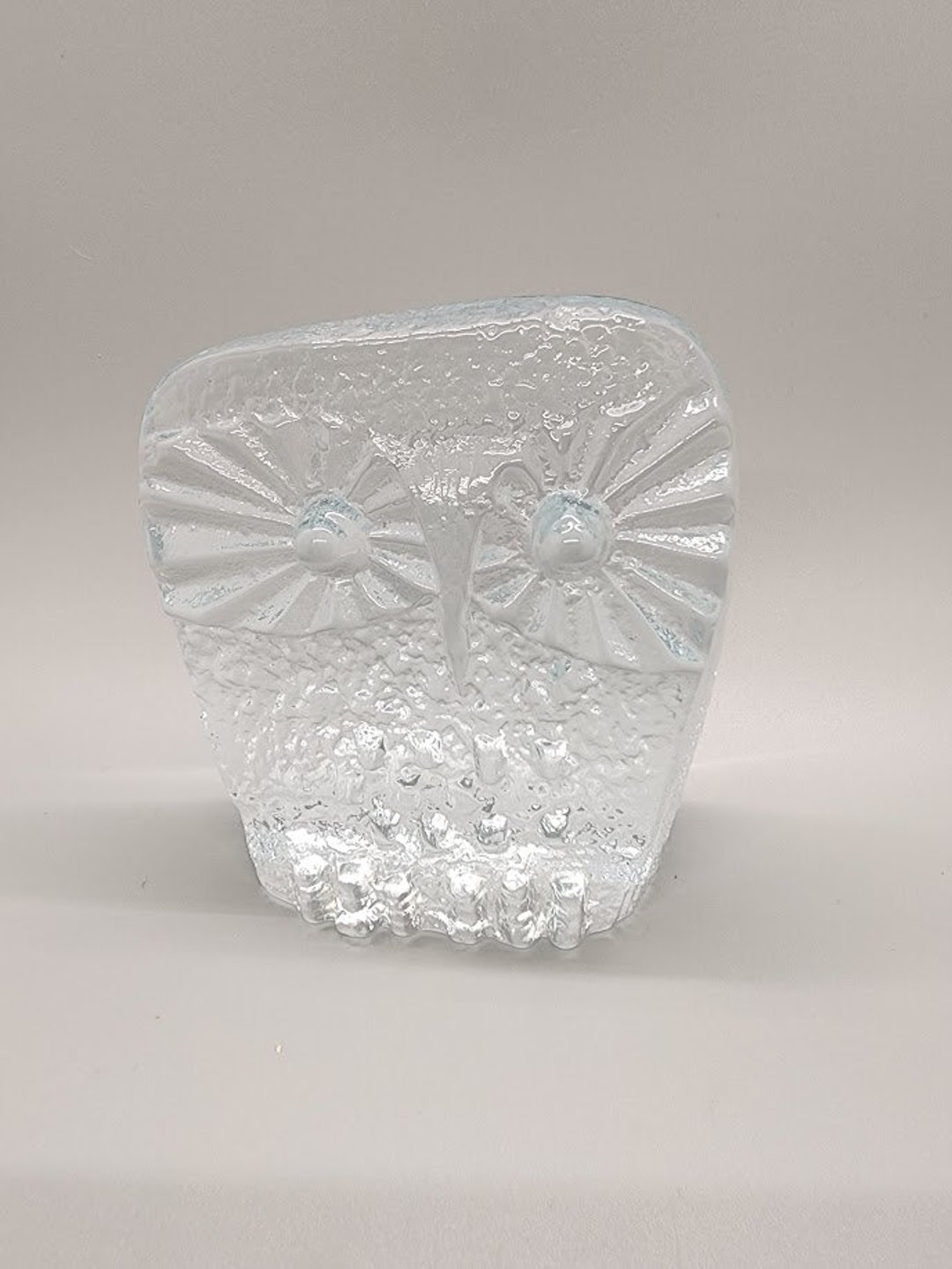 Blenko Glass Owl Figurine Paperweight, DAS Don Shepherd Icefloe Line ...