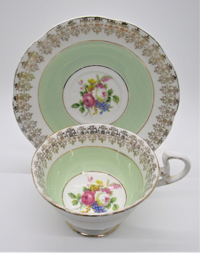 Royal Mayfair English Bone China Tea Cup and Saucer Pattern 9547 H - Etsy