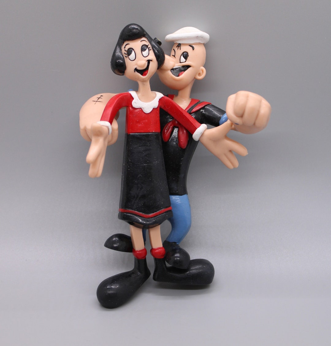Vintage Popeye & Olive Oyl Bendable Figures by KFS TM Hearst NJ Croce ...