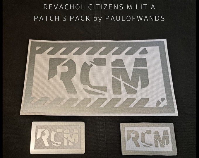 Disco Elysium - Revachol Citizens Militia RCM Reflective Patch Set ...
