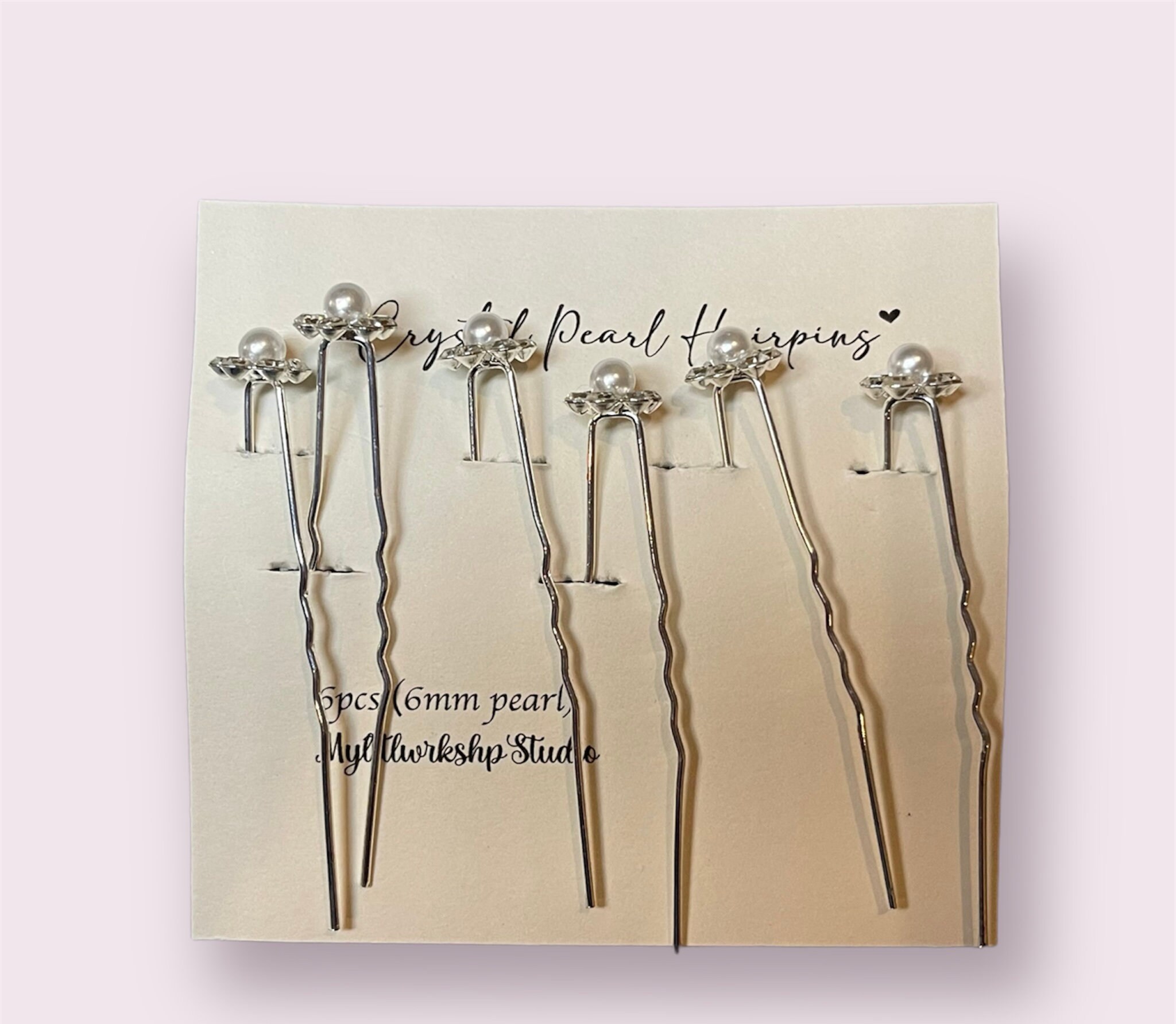 Crystal Hair Pins|silver Bridal Pins | Rhinestone Crystal | 6mm Pearl ...