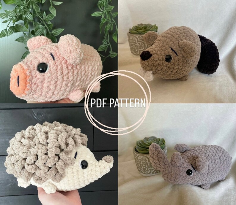 ALL Chubby Critters PDF Crochet Patterns (bundle) | Chubby Critters ...