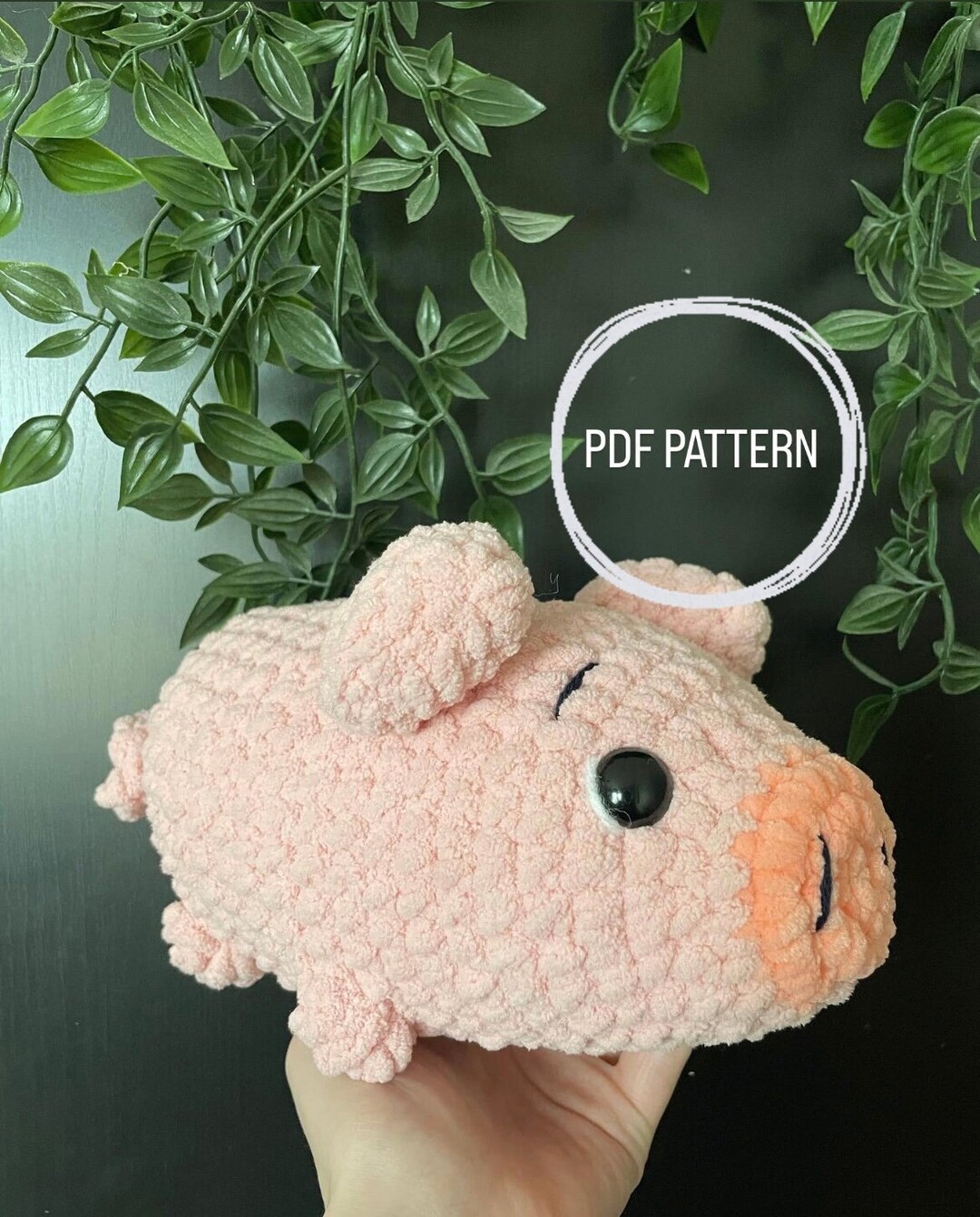 Peggy the Pig PDF Crochet Pattern | Chubby Critters Collection - Etsy