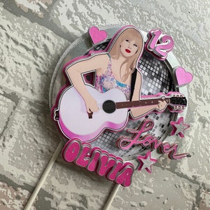 Taylor Swift Inspired Cake Topper/personalised Cake Topper - Etsy UK