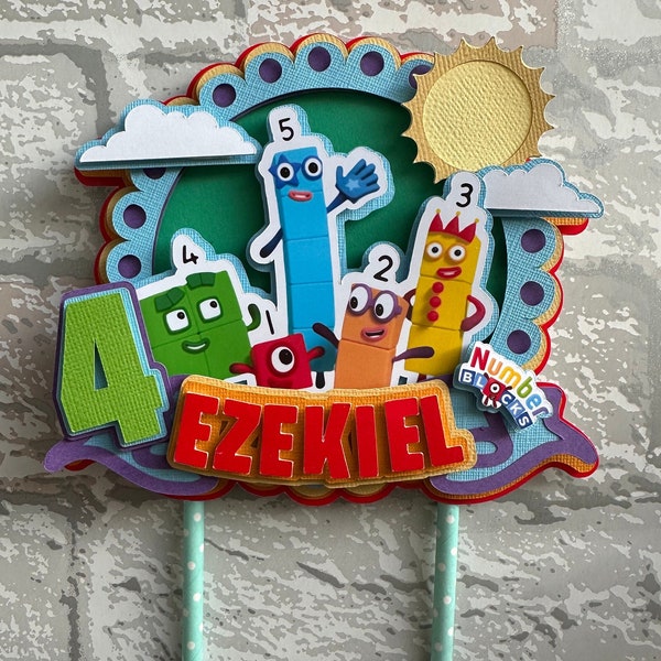 Numberblocks Cake Topper - Etsy UK