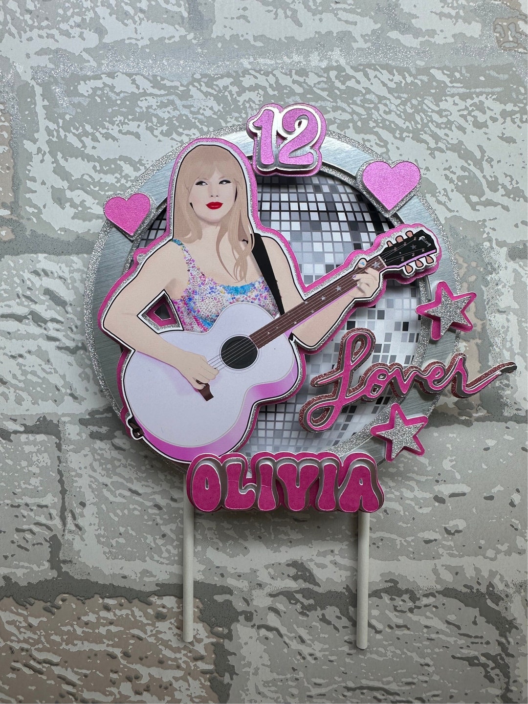 Taylor Swift Inspired Cake Topper/personalised Cake Topper - Etsy UK