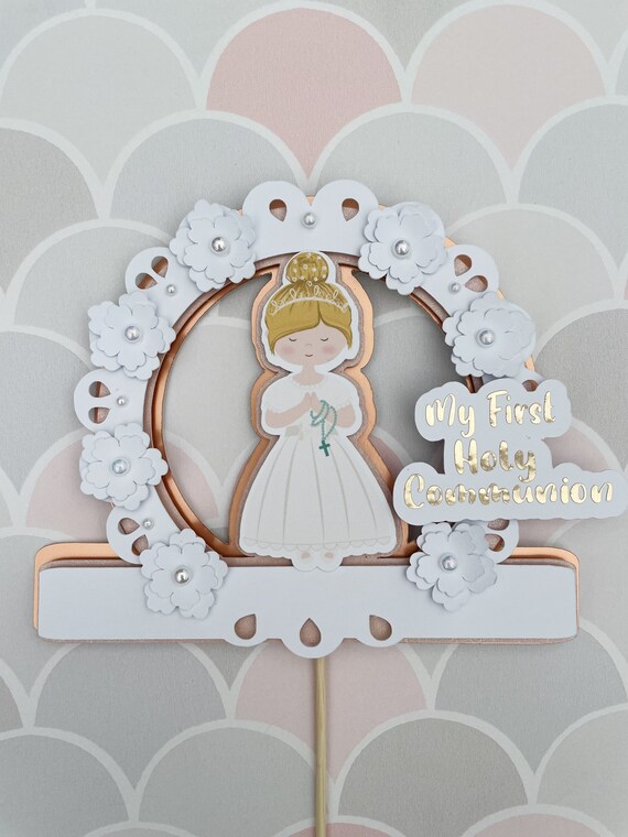 Holy Communion Cake Topper/first Communion Cake | Etsy