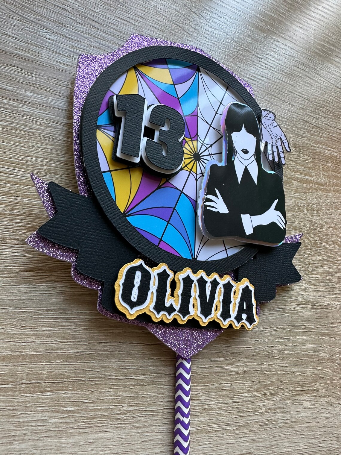 Wednesday Addams Cake Topper/personalised Cake Topper - Etsy UK