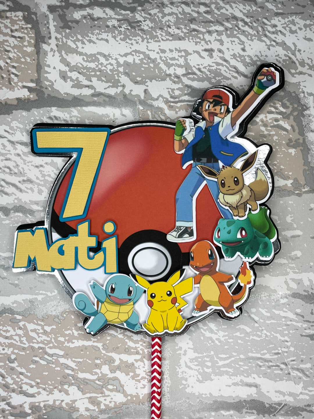 Pokémon Cake Topper / Pokemon Cake Topper - Etsy