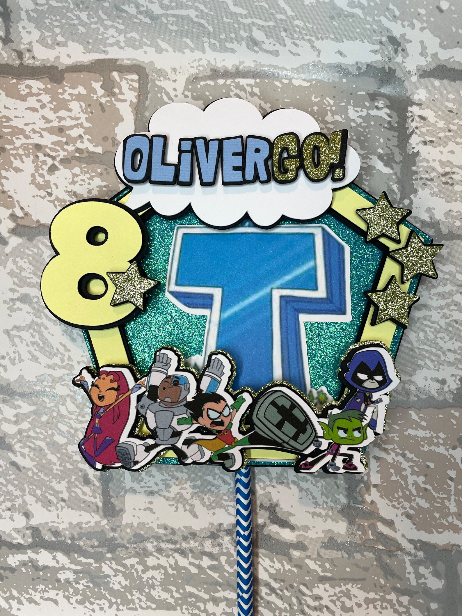 Teen Titans Go Cake Topper / Personalised Cake Topper - Etsy UK