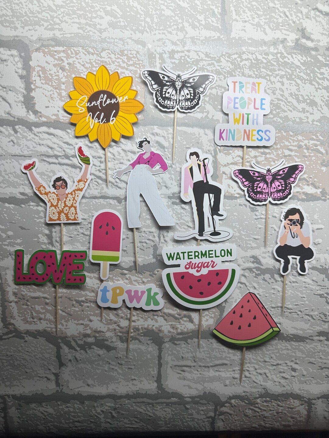 Harry Styles Cupcake Toppers - Etsy UK