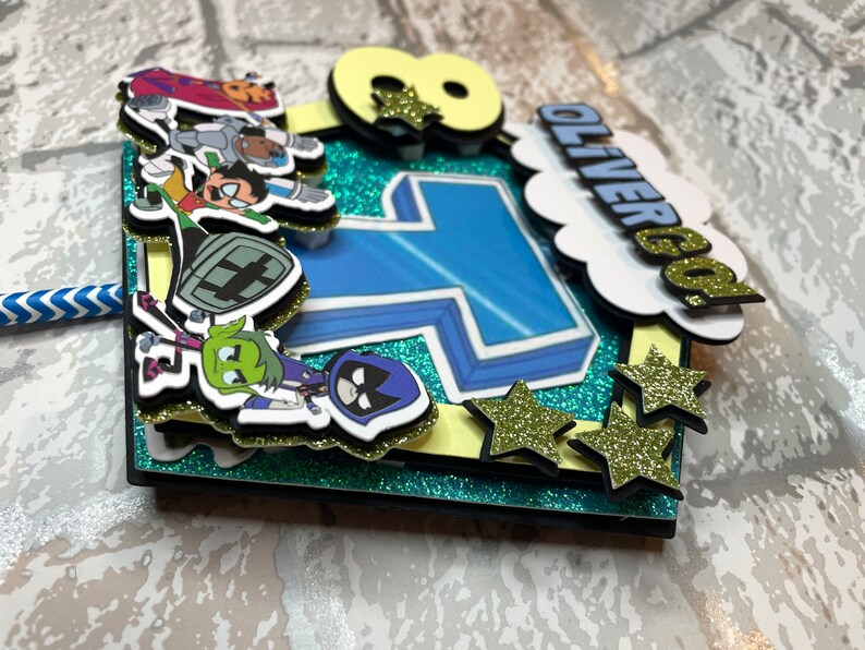Teen Titans Go Cake Topper / Personalised Cake Topper - Etsy UK
