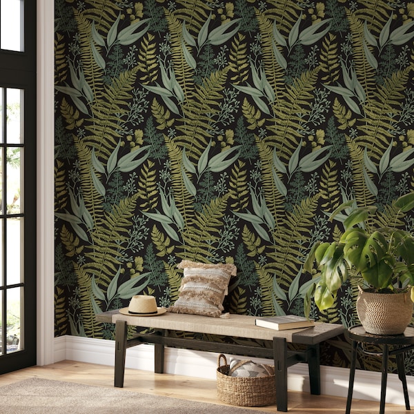 Fern Wallpaper - Etsy
