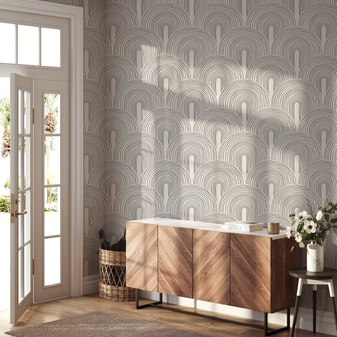 Minimalist Peel and Stick Wallpaper Eco Friendly Scandinavian Design ...