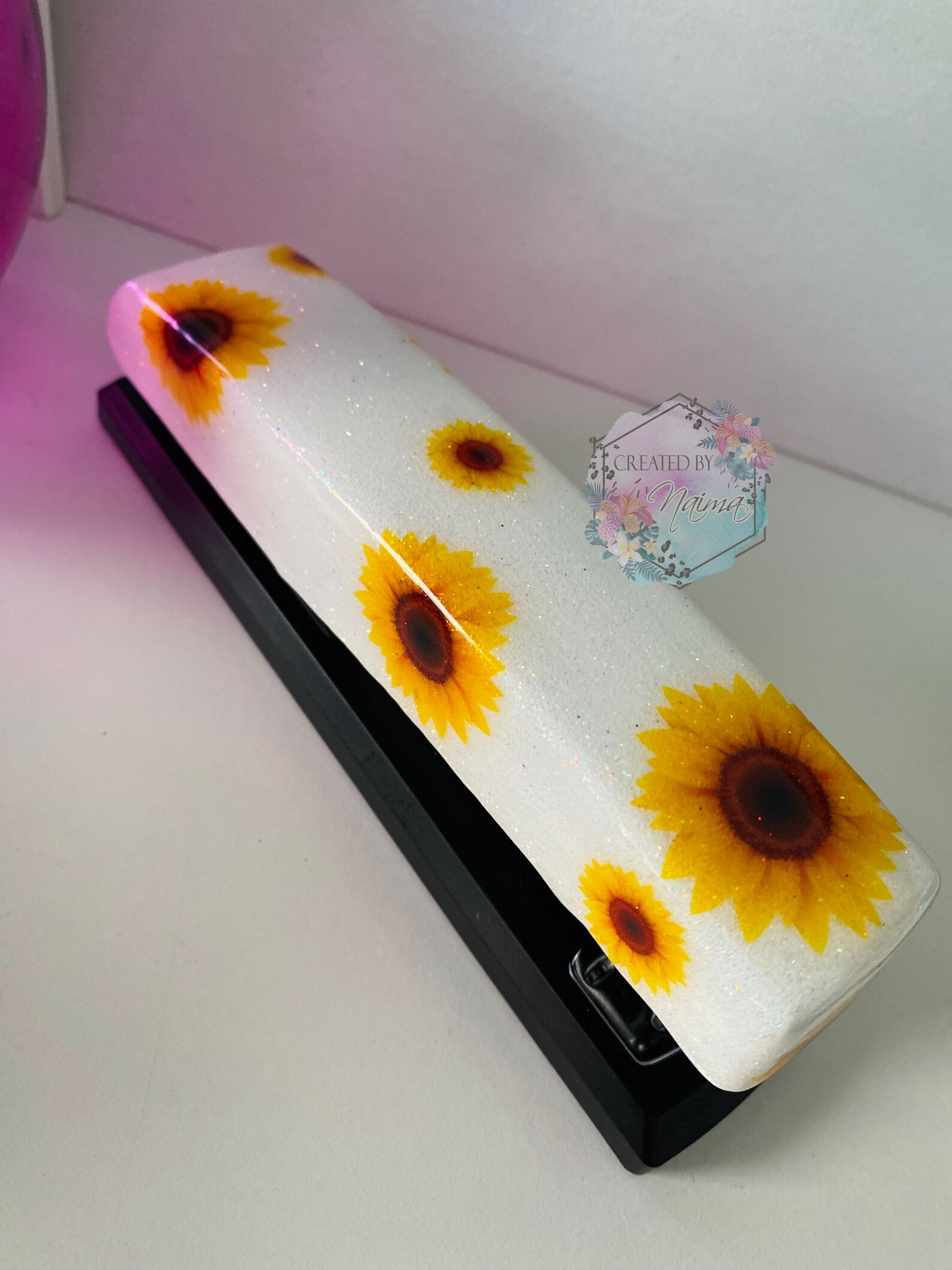 Sunflower Glitter Epoxy Stapler - Etsy