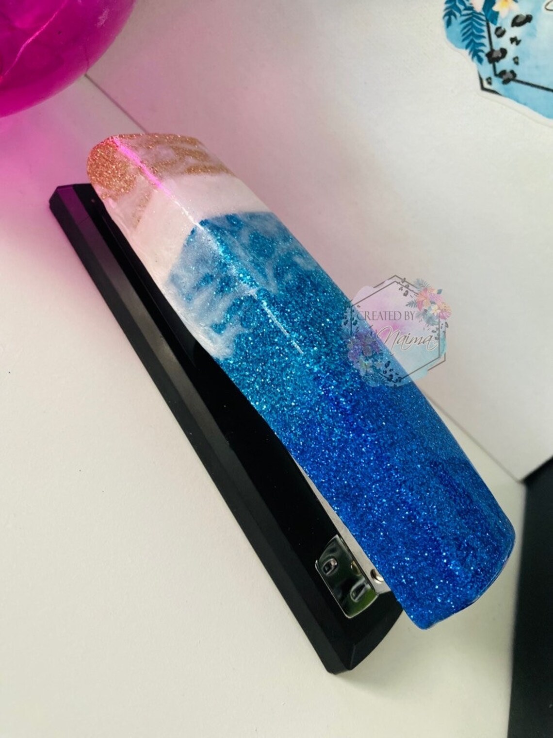 Beach Glitter Epoxy Stapler - Etsy