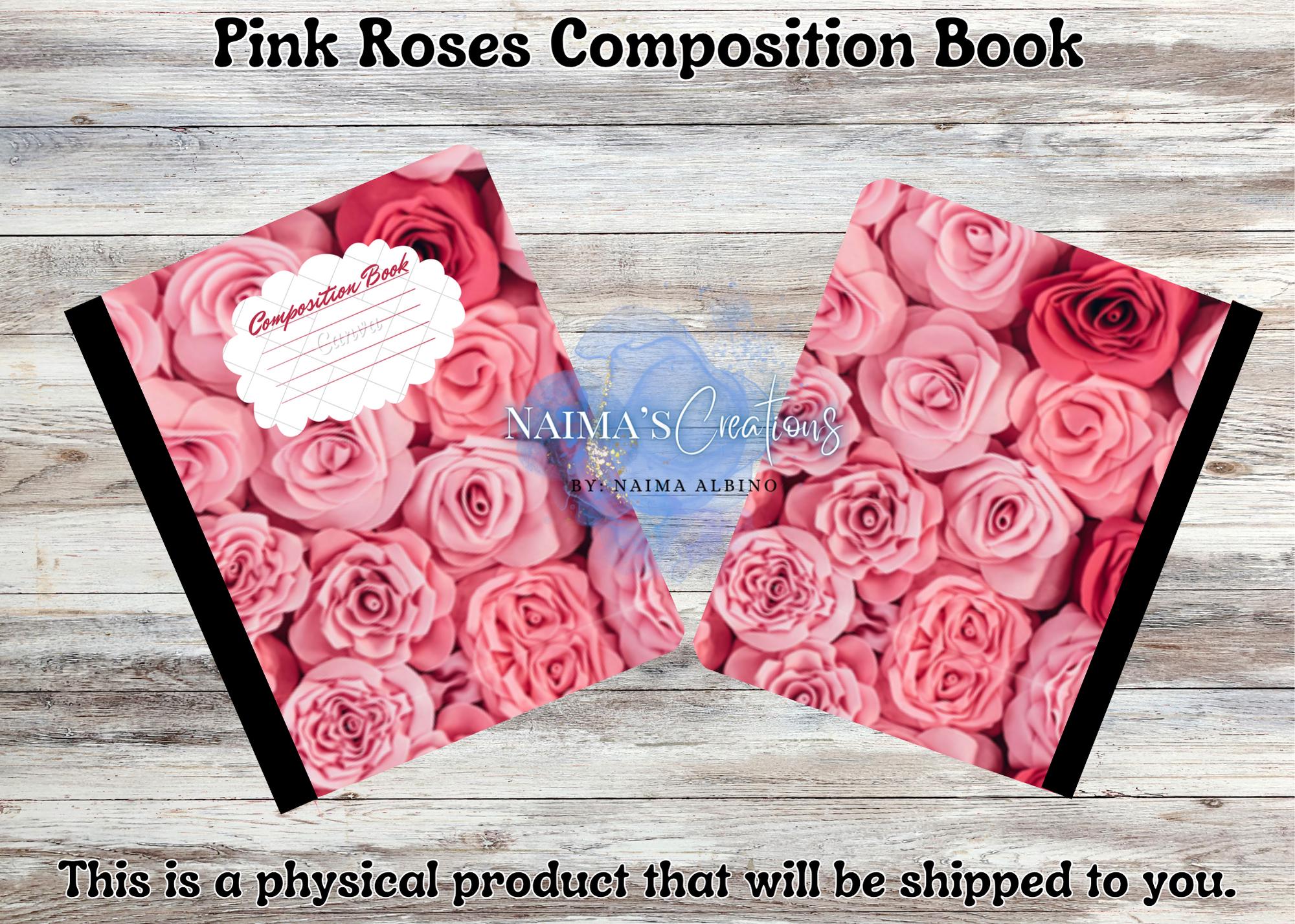 Pink Roses Composition Notebook | Back to School | School Supplies ...