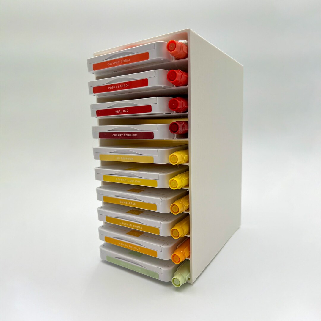 Ink Pad and Write Marker Storage for Stampin up | 10-slot Organizer Cub ...