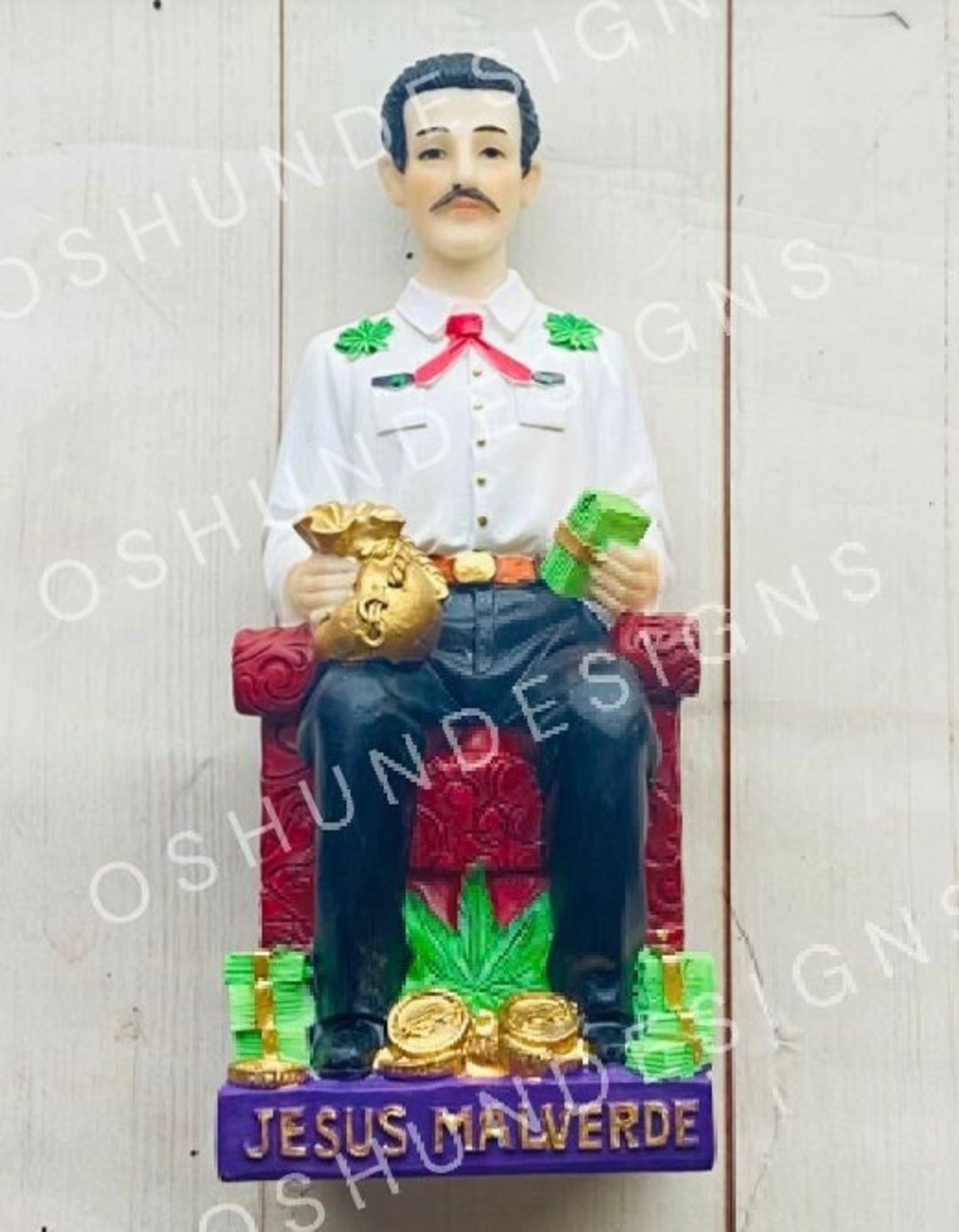 6inch Malverde Statue// Jesus Malverde Statue // Mexican Statues 6inch ...