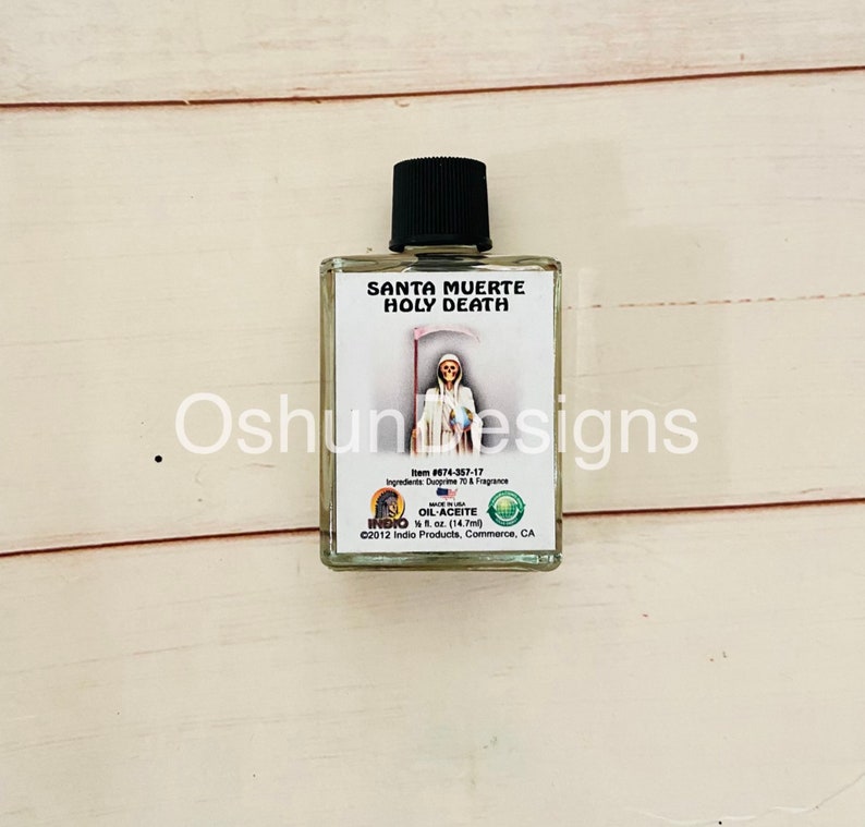 Holy Death Oil Aceite De La Santa Muerte Aceites Para Velas - Etsy