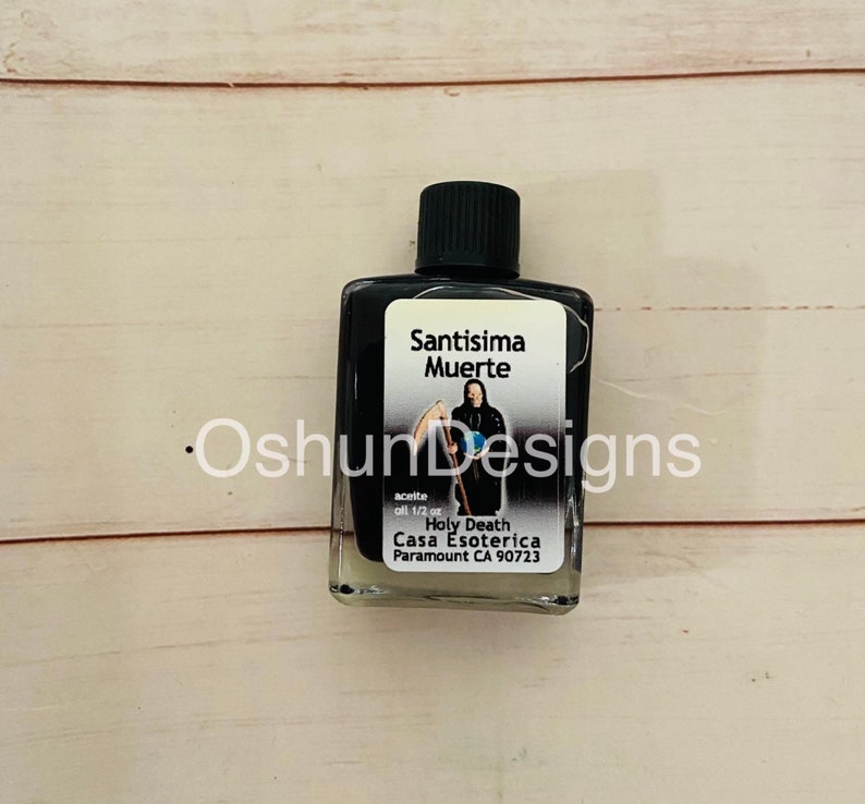 Holy Death Oil Aceite De La Santa Muerte Aceites Para Velas - Etsy