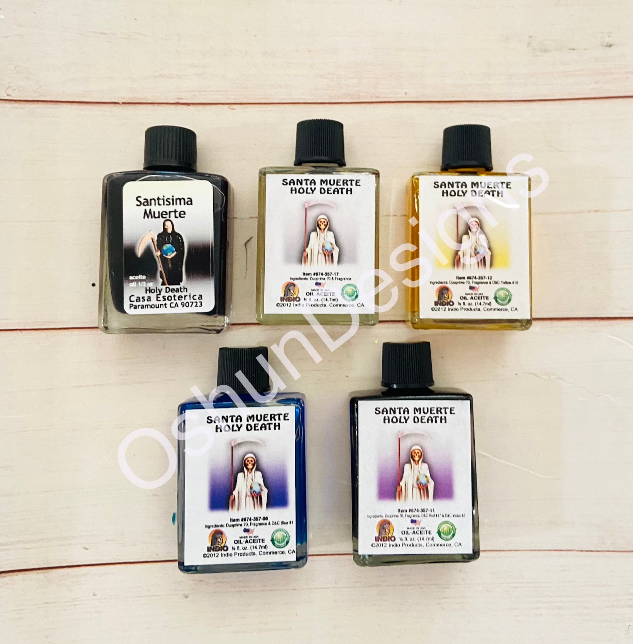 Holy Death Oil, Aceite De La Santa Muerte, Aceites Para Velas, Aceites ...