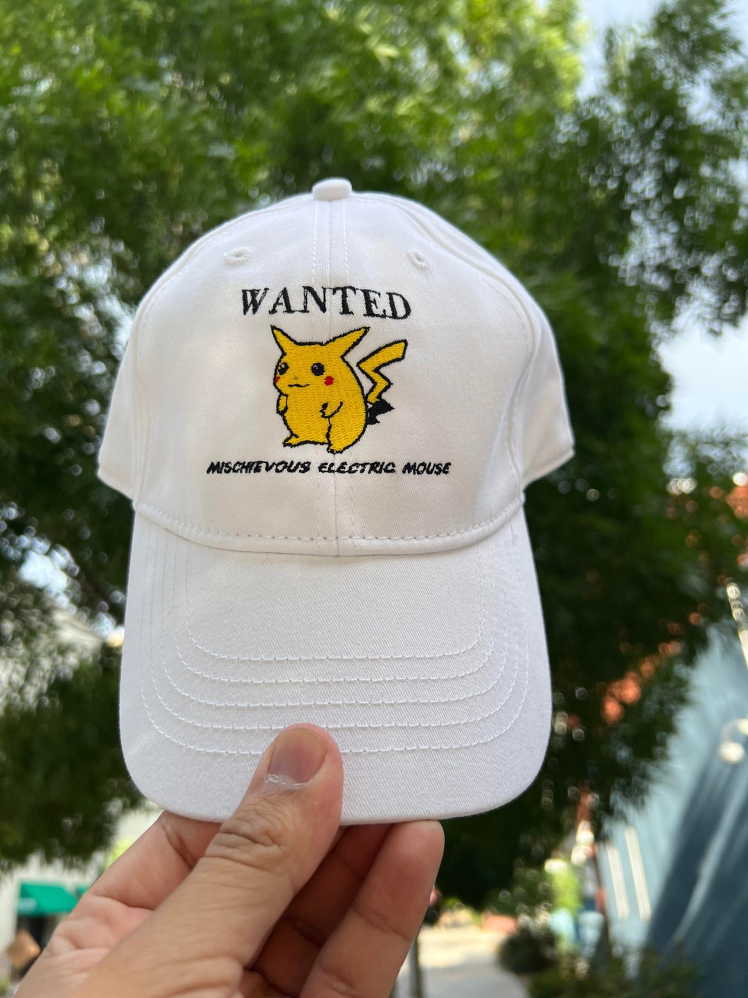 Wanted Pikachu Dad Hat - Etsy