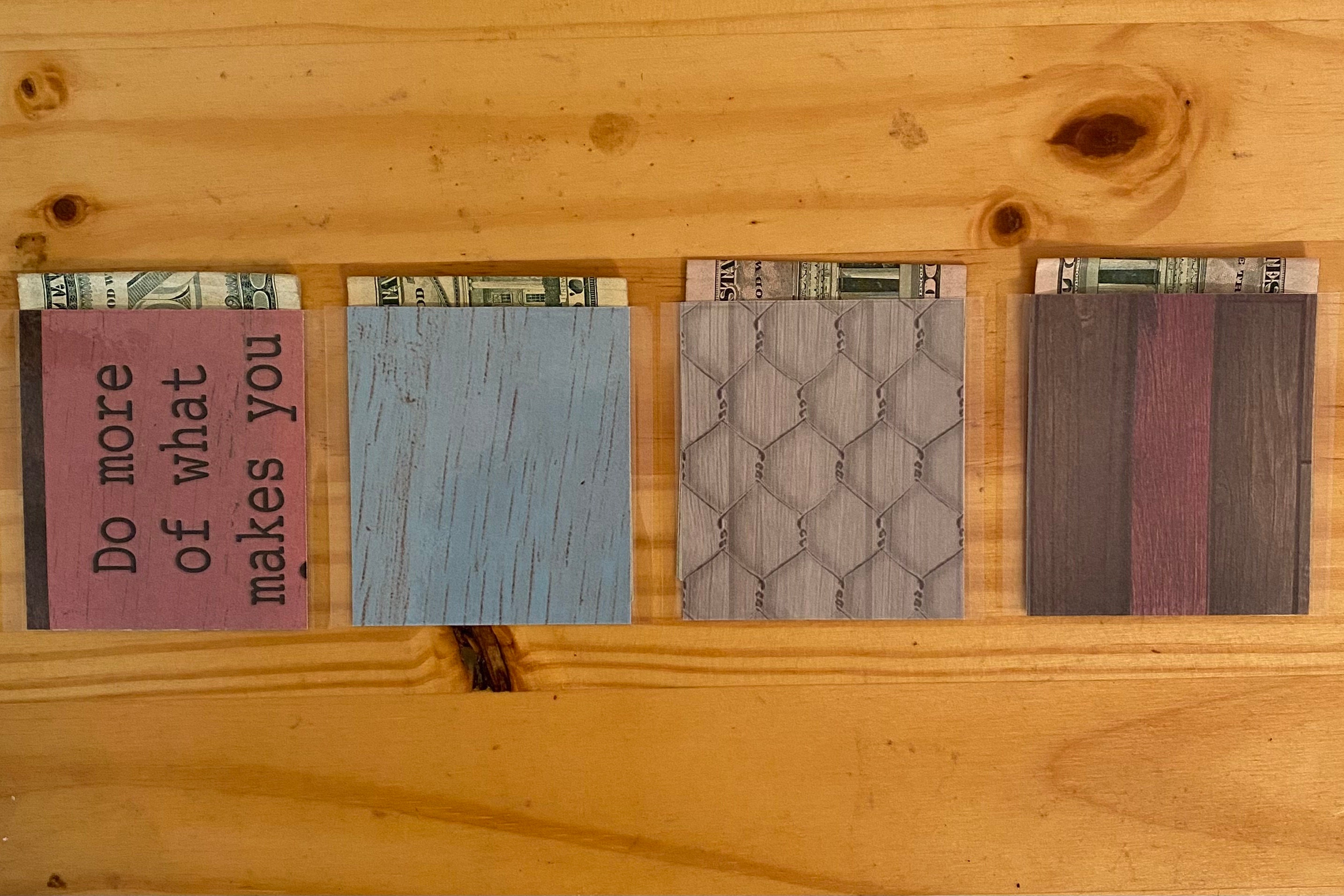 100 Envelope Challenge Box Farm House Chic, Cash Envelope Kit, Mini ...