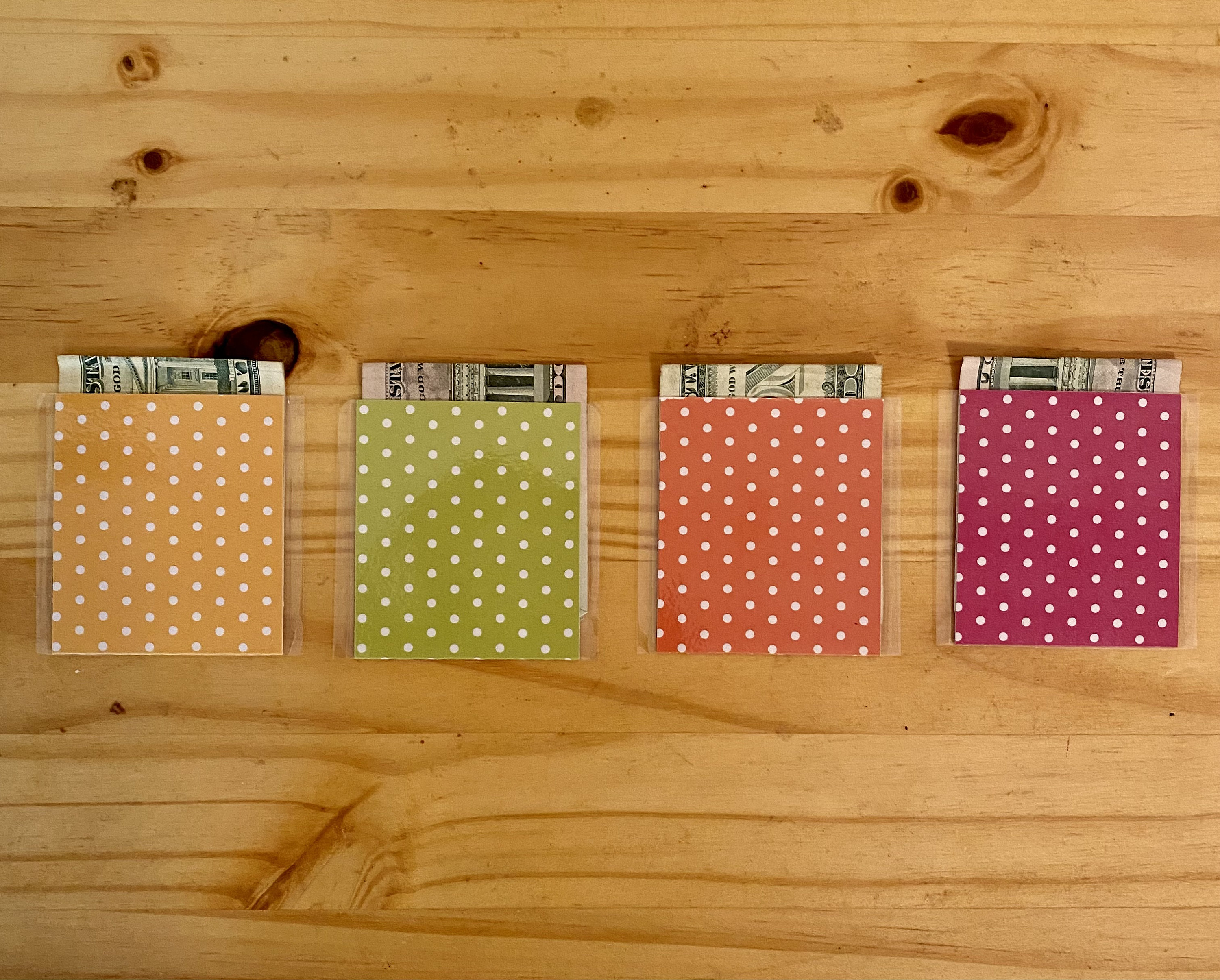 100 Envelope Challenge Box See Some Dots Cash Envelope Kit - Etsy