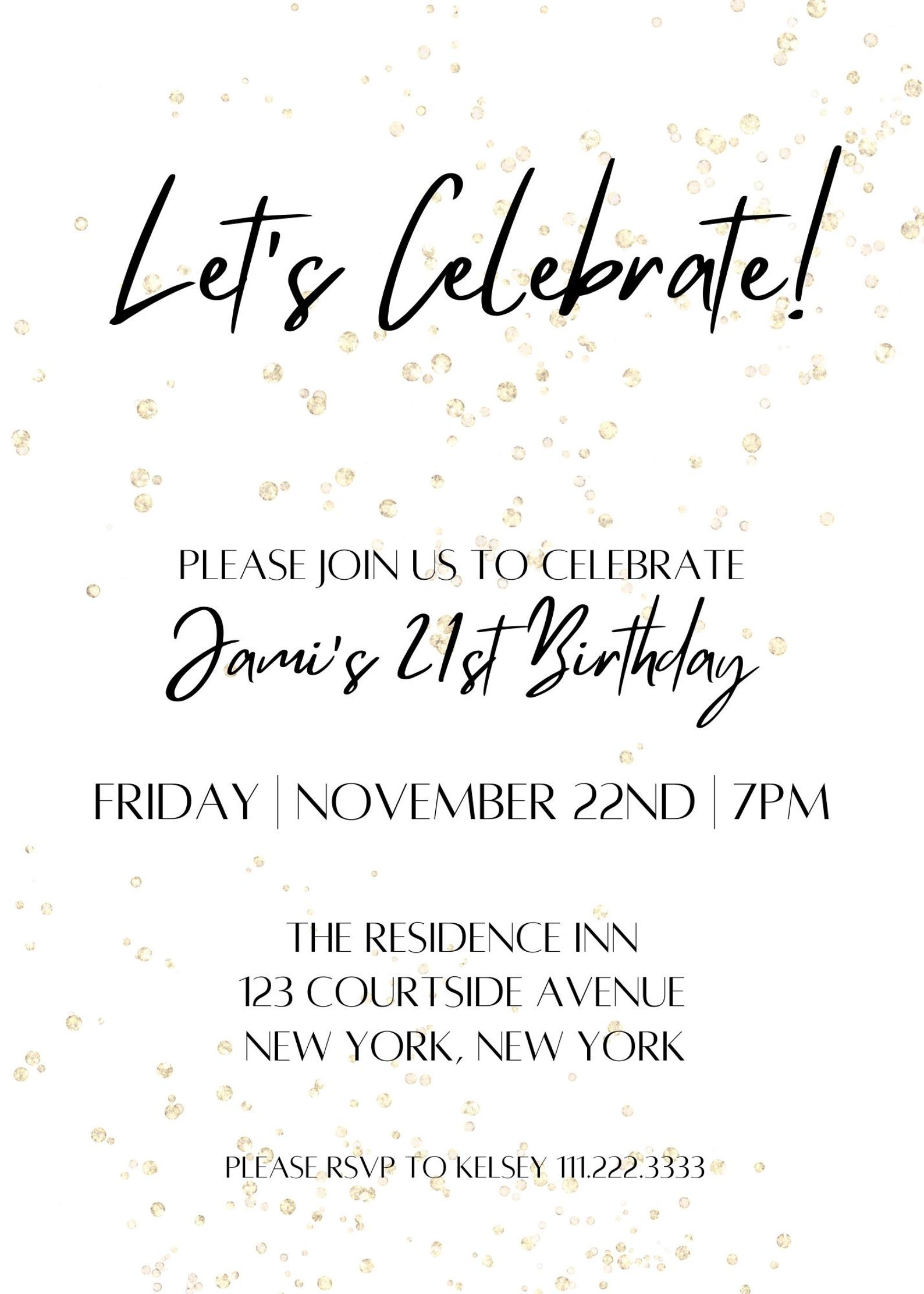 Editable Birthday Invitation Template Digital Download - Etsy