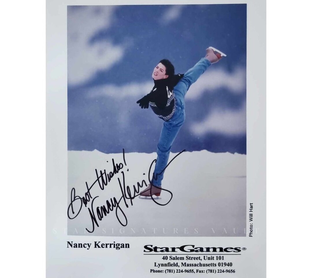 Nancy Kerrigan Signed Action Photo Figure Skating Legend Autograph ...