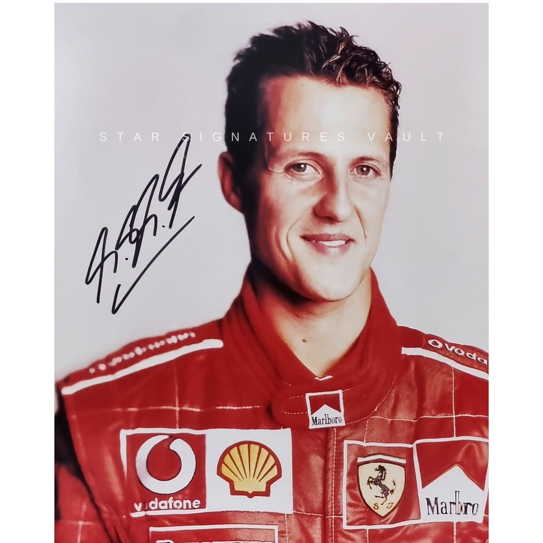 Michael Schumacher Autographed Photo Genuine Signature With COA Formula ...
