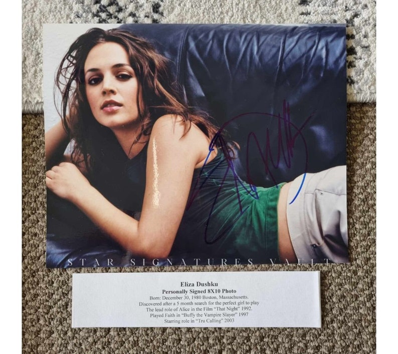 Eliza Dushku Autographed A4 Glossy Photo Celebrity Signed Collectible ...