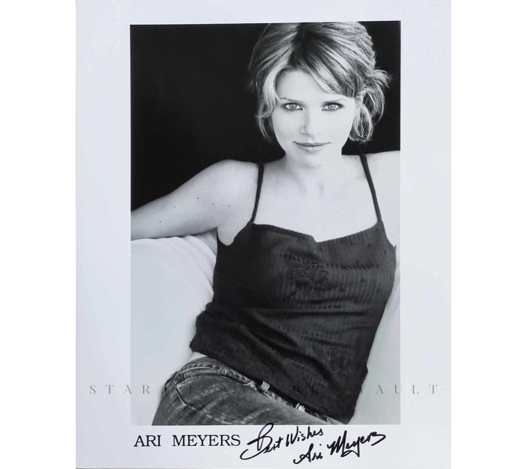 Vintage Ari Meyers Signed Black and White Photo Authentic Autograph ...