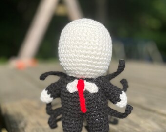 Slenderman Doll,handmade Felt Slenderman Doll, Creepy Decor, Desk Decor ...