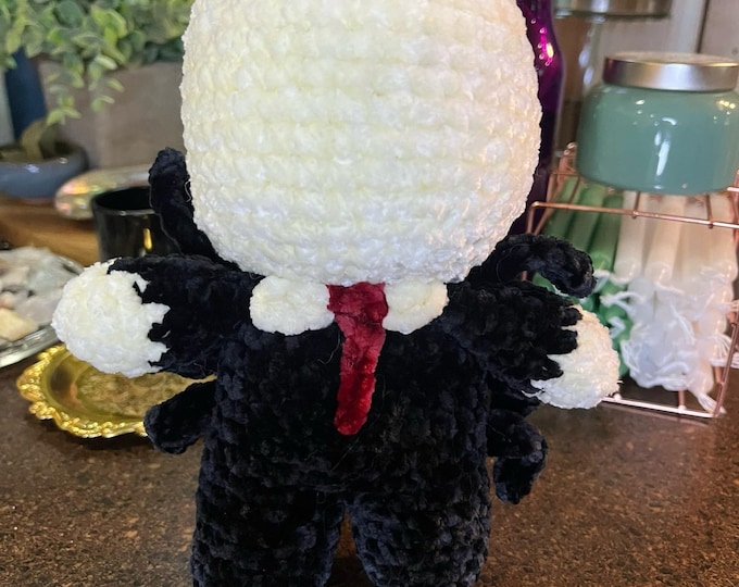 Slender Man, Hand Knitted, Toy, Plush. Monster - Etsy