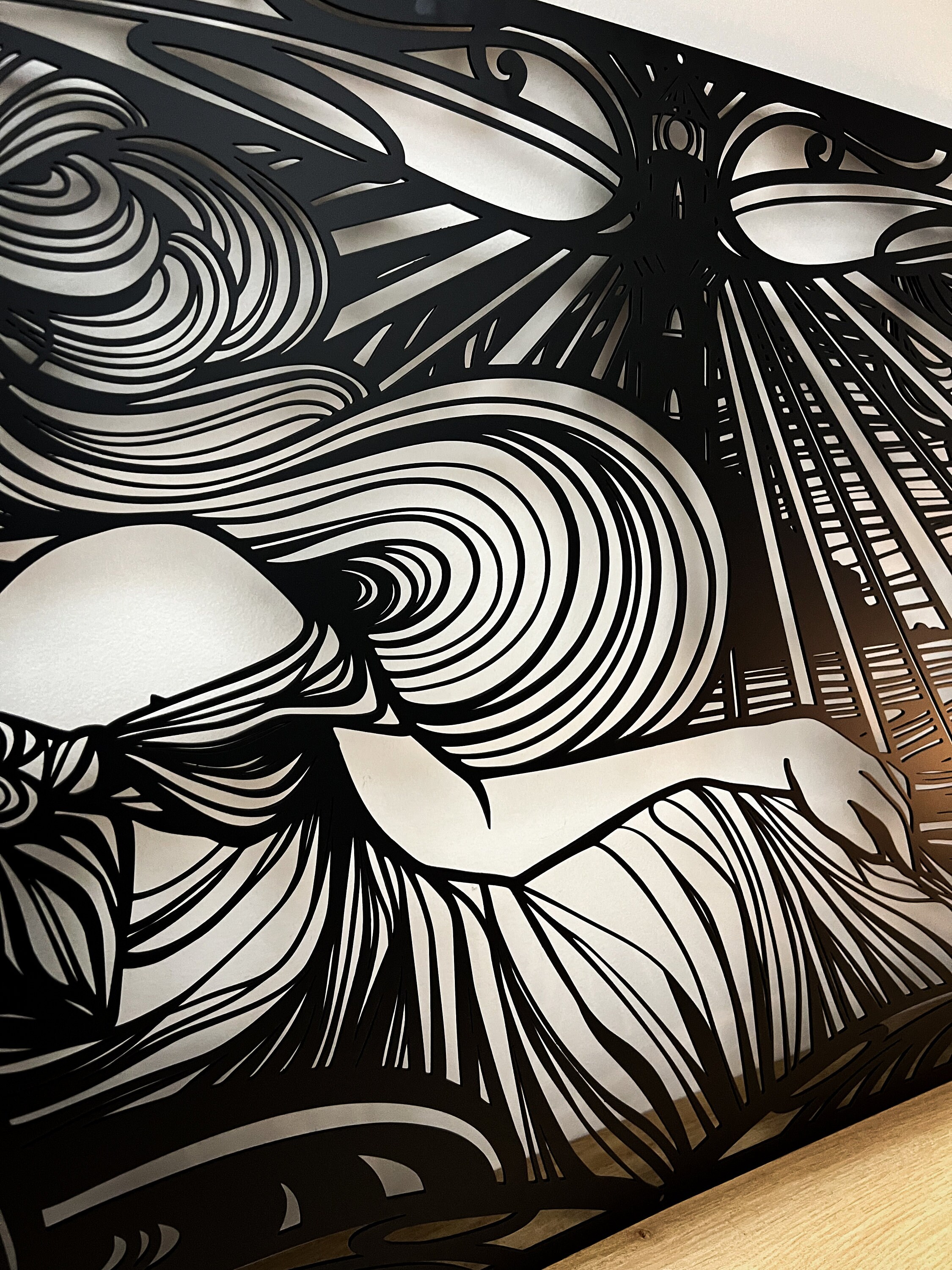 Calm Seas Horizon Metal Cut Panel - Etsy
