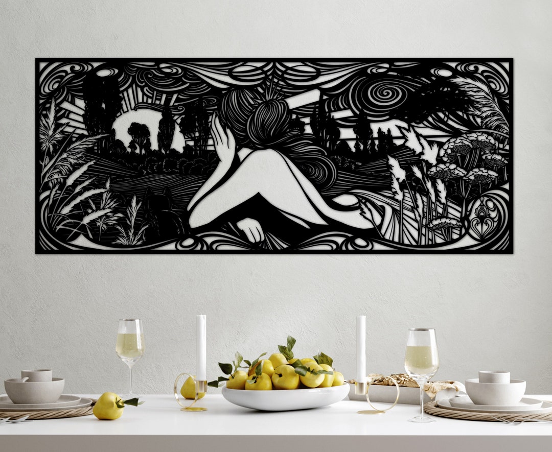 Sunrise Horizon Metal Cut Panel - Etsy
