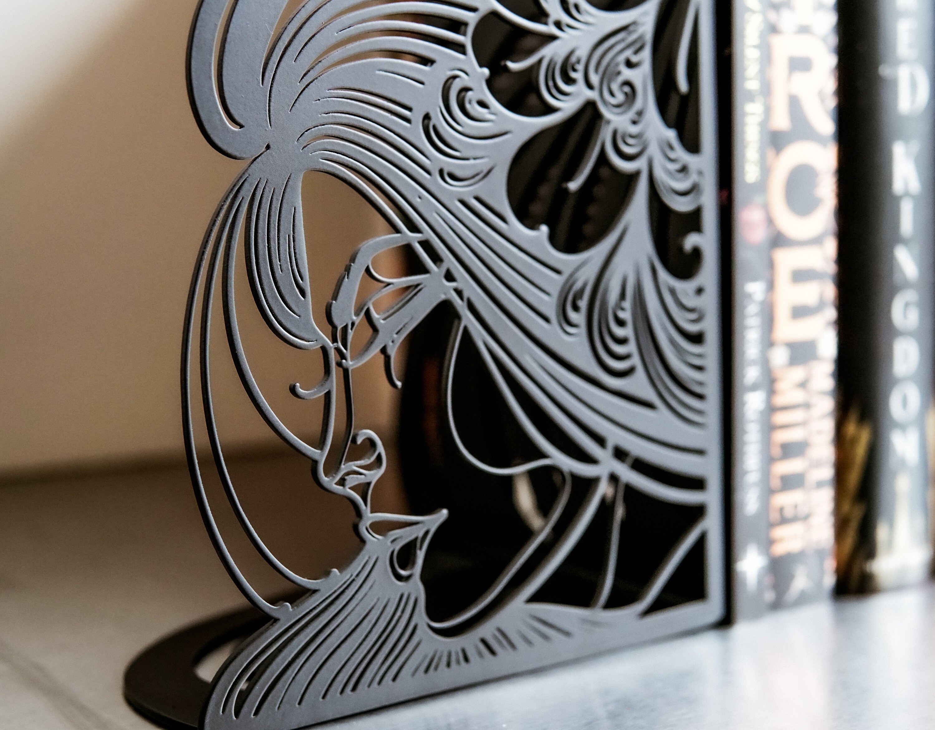 Steel Art Nouveau Bookends Double Sided - Etsy