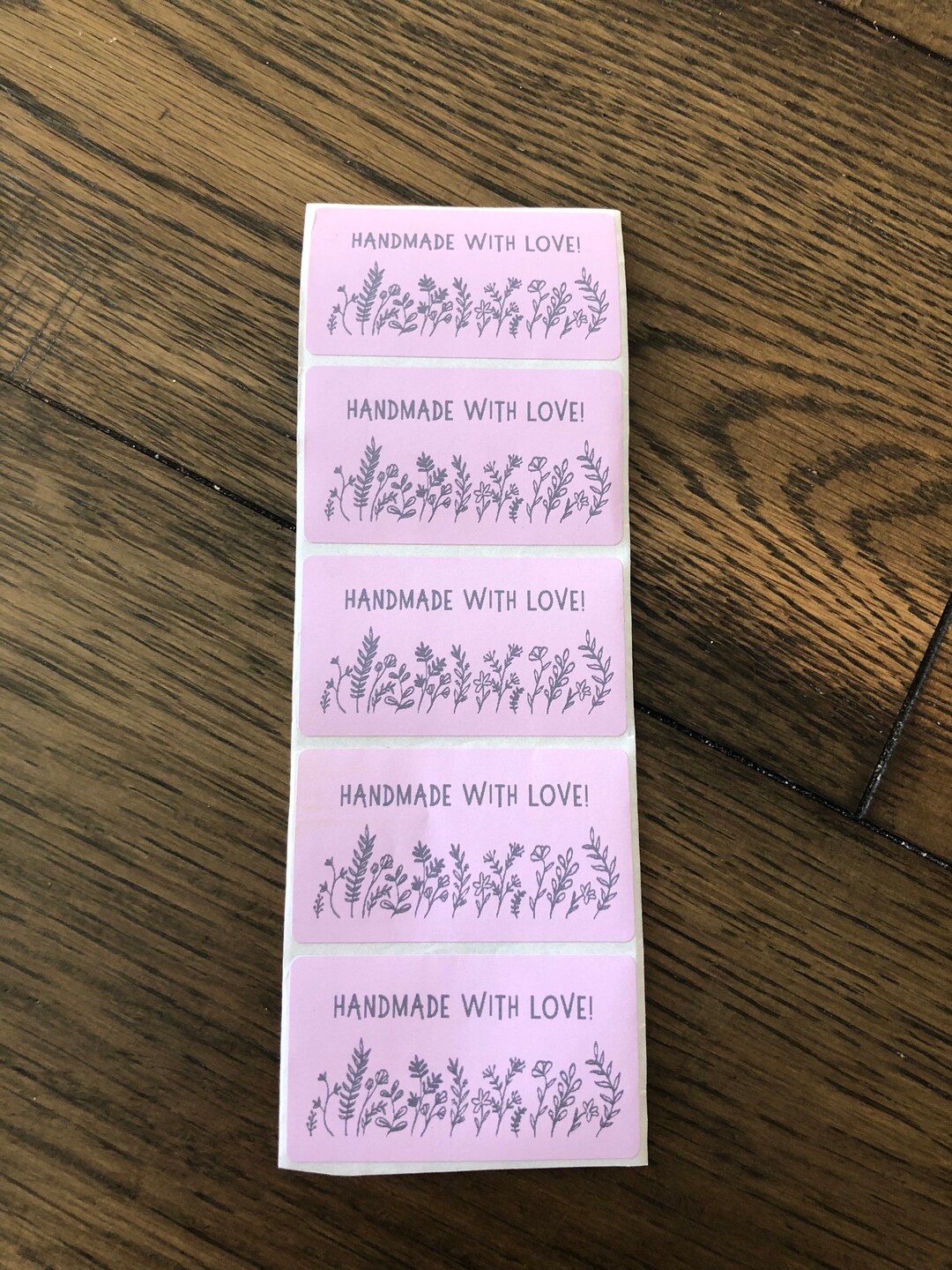 Handmade With Love Packaging Stickers - Etsy