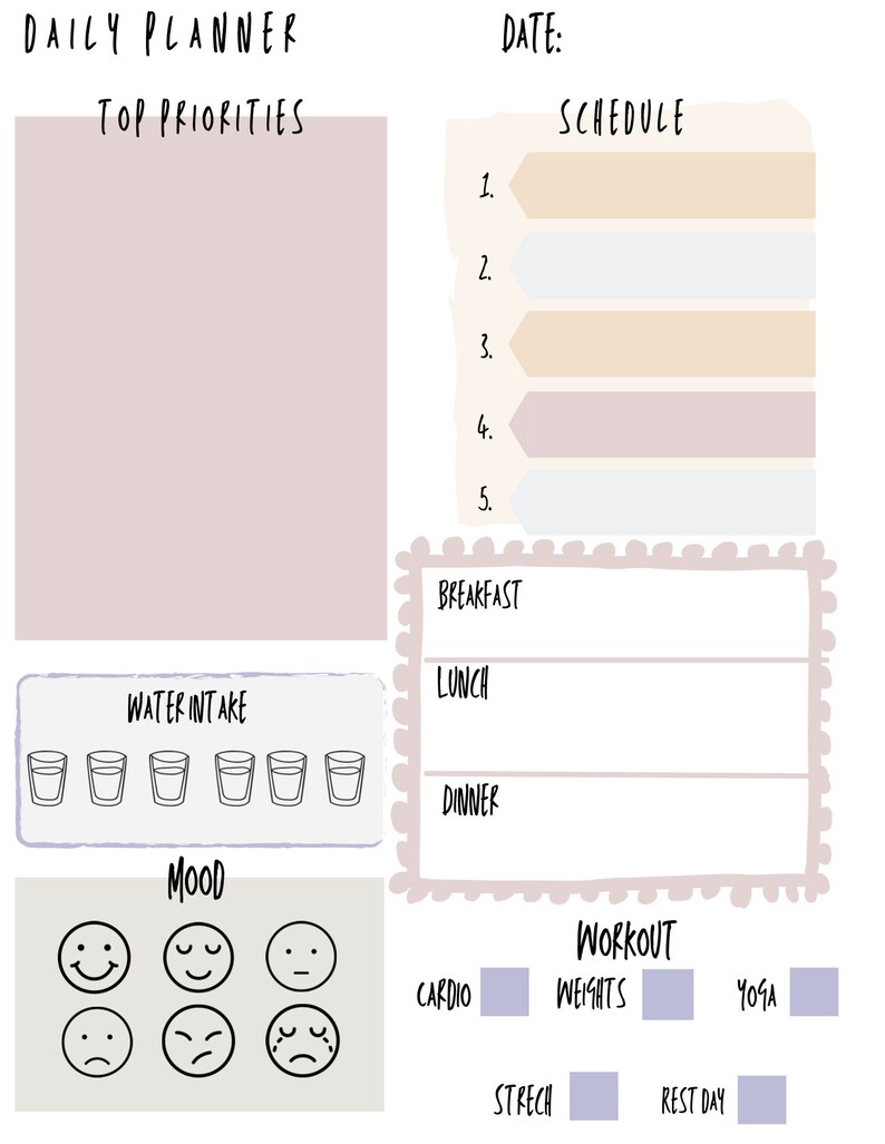 Digital Planner 2022-2023 Daily Planner Ipad Planner - Etsy